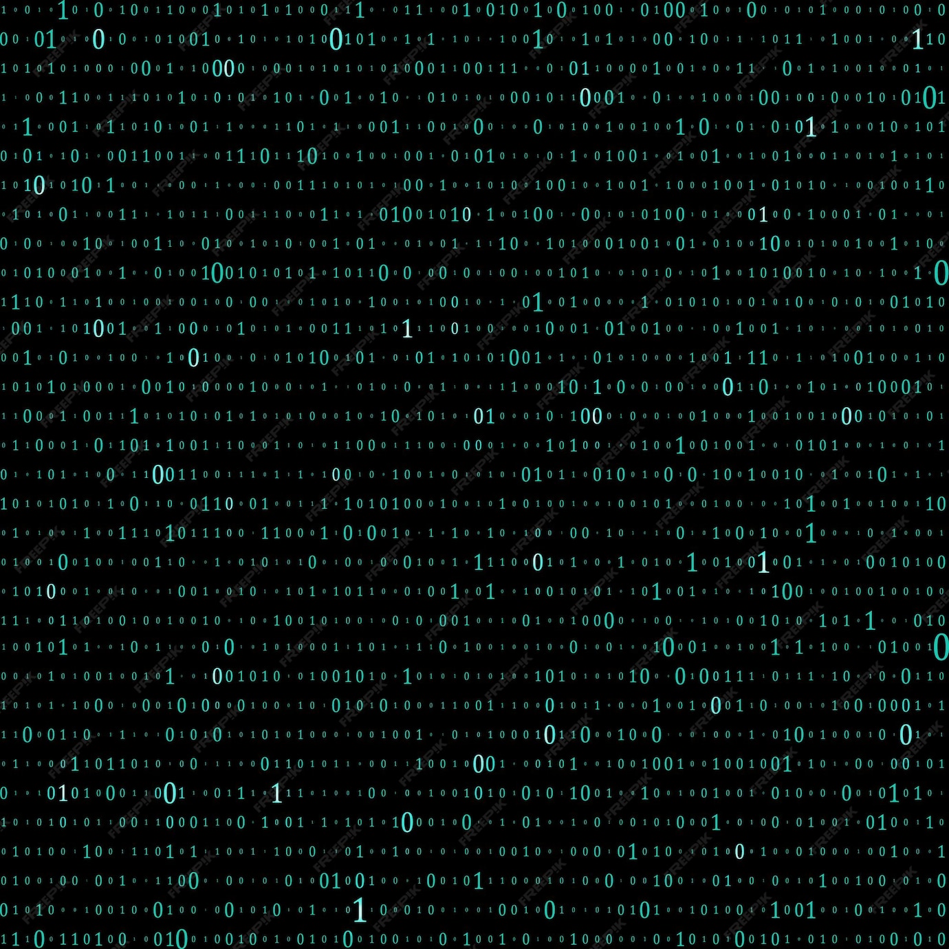 Premium Vector | Matrix background with numbers on the screen binary code zero one coding data ...