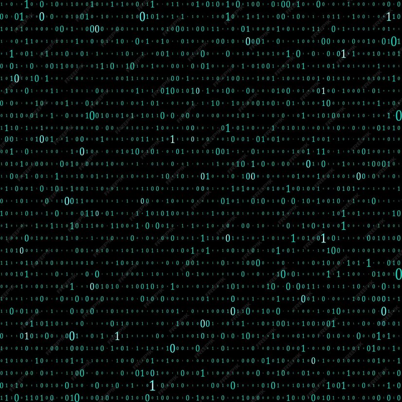 Premium Vector Matrix Background With Numbers On The Screen Binary Code Zero One Coding Data
