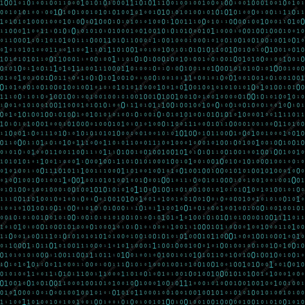 Premium Vector Matrix Background With Numbers On The Screen Binary Code Zero One Coding Data