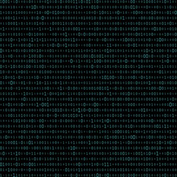 Premium Vector | Matrix Background with numbers on the screen Binary code zero one Coding Data ...