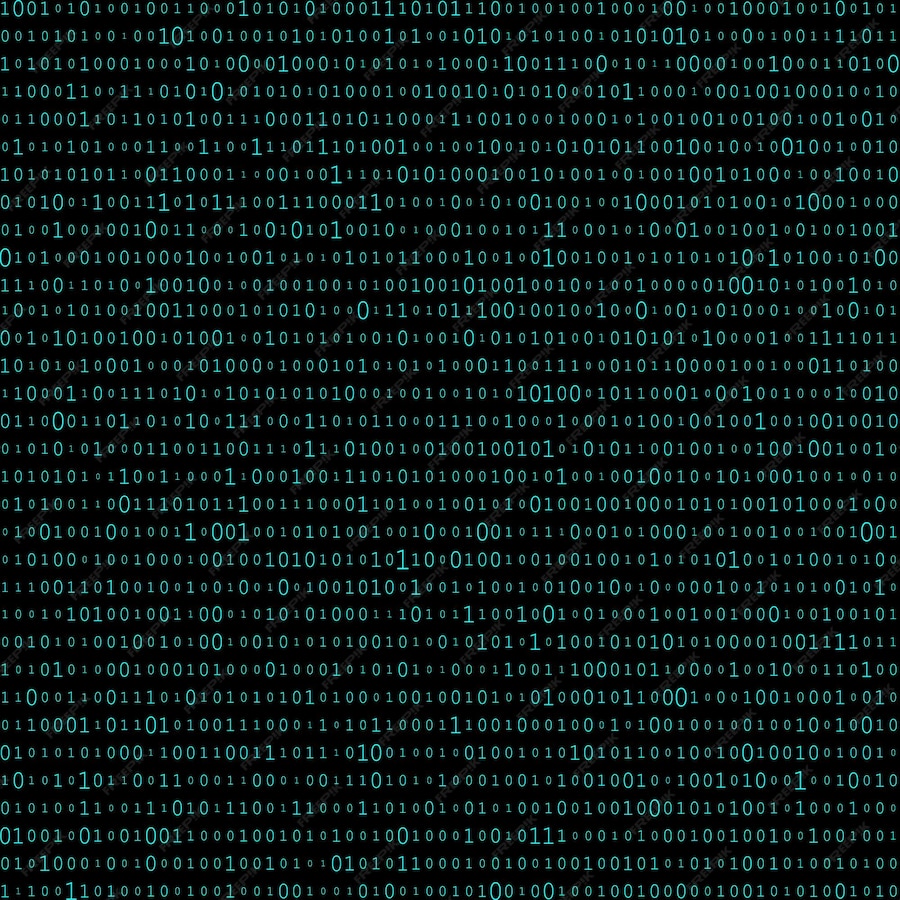 Premium Vector | Matrix Background with numbers on the screen Binary code zero one Coding Data ...