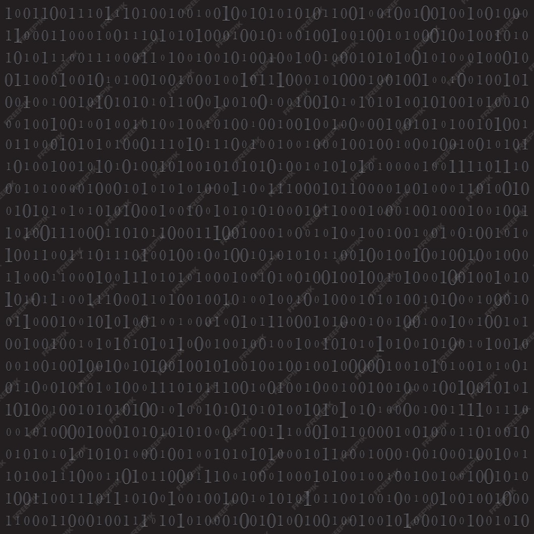 Premium Vector | Matrix background with numbers on the screen binary code zero one coding data ...