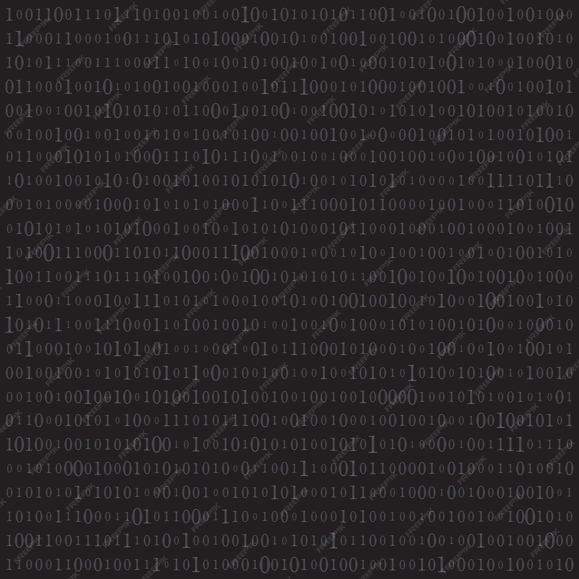 Premium Vector Matrix Background With Numbers On The Screen Binary