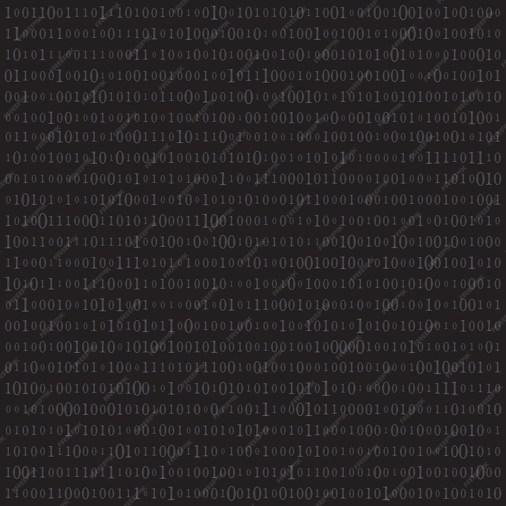Premium Vector | Matrix background with numbers on the screen binary code zero one coding data ...
