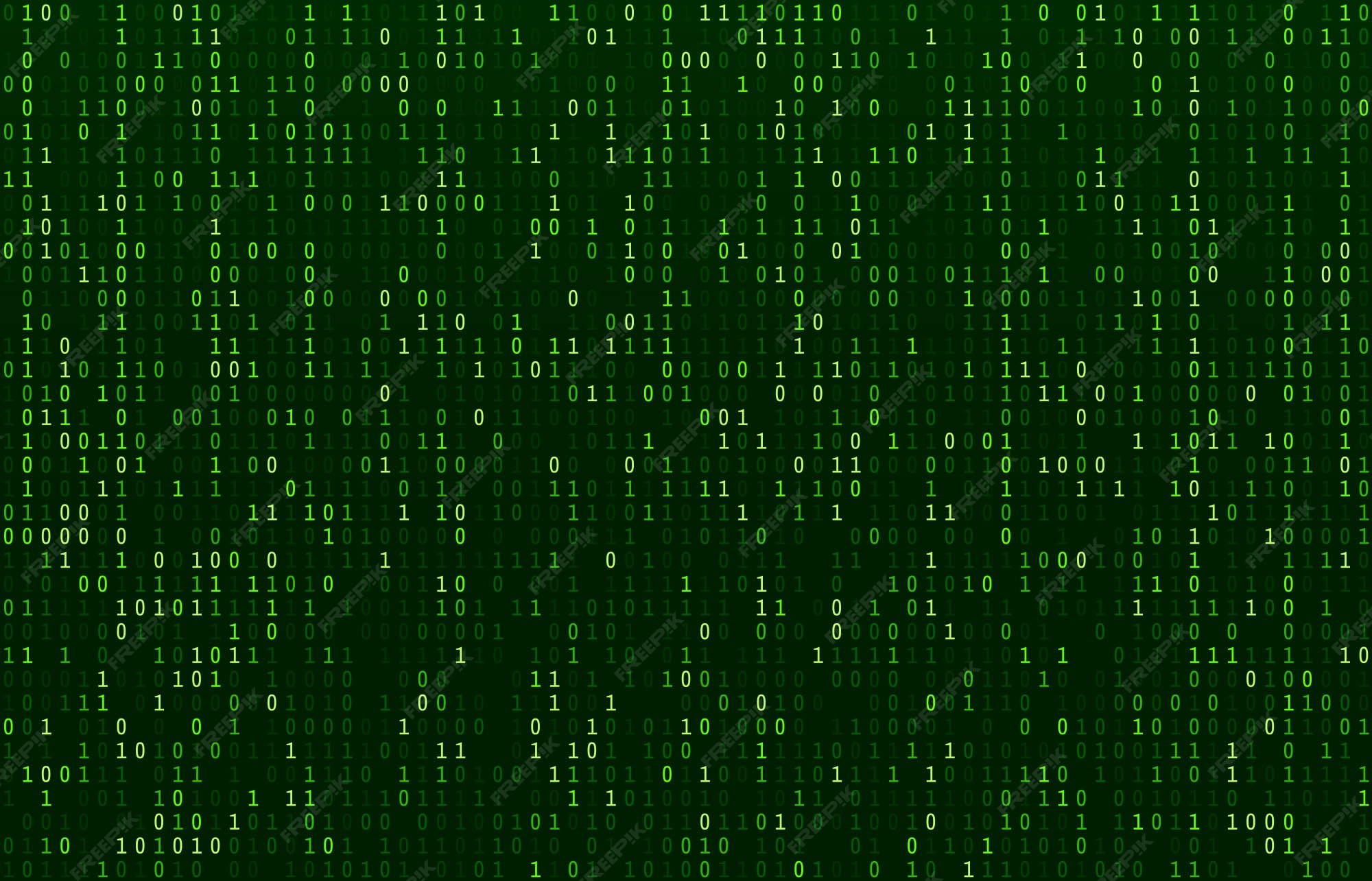 Premium Vector | Matrix code stream. Green data codes screen, binary ...