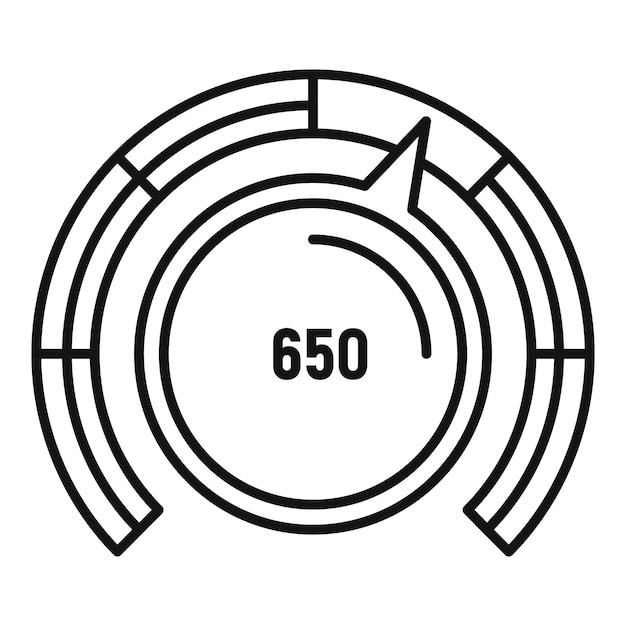 Premium Vector | Measure credit score icon outline measure credit score ... Premium Vector | Measure credit score icon outline measure credit score ...