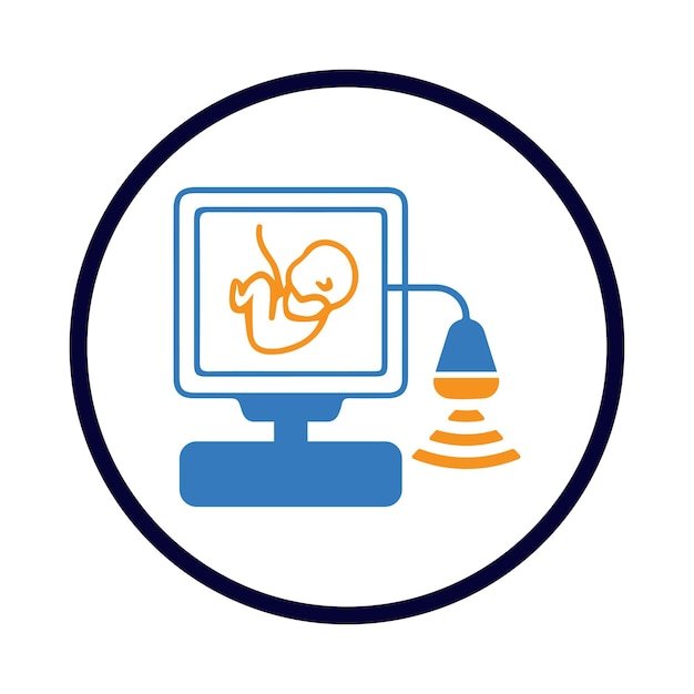 Premium Vector | Medical scan ultrasound xray test medical ultrasound icon Premium Vector | Medical scan ultrasound xray test medical ultrasound icon