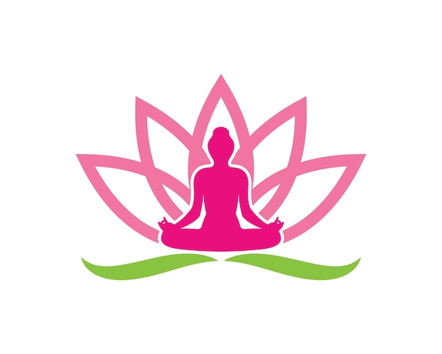 Premium Vector | Meditation logo template vector icon Premium Vector | Meditation logo template vector icon