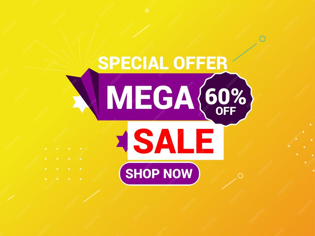 Premium Vector | Mega Sale Banner Template Special Offer Banner Design ... Premium Vector | Mega Sale Banner Template Special Offer Banner Design ...
