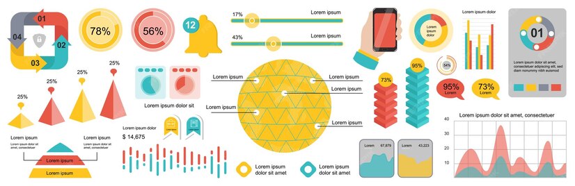 Premium Vector | Mega set of infographic elements data visualization ...