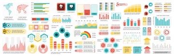 Premium Vector | Mega set of infographic elements data visualization ...