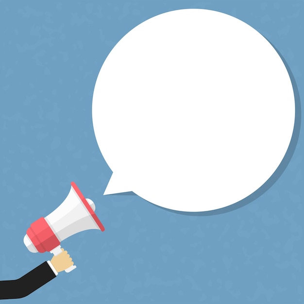 Premium Vector | Megaphone with Speech Bubble Premium Vector | Megaphone with Speech Bubble