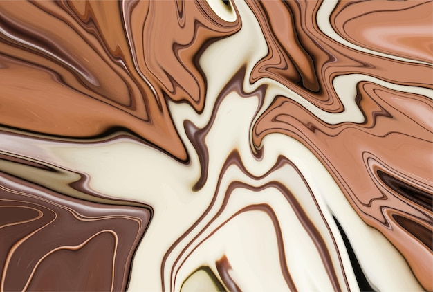 Premium Vector | Melted chocolate background design with wave pattern Premium Vector | Melted chocolate background design with wave pattern