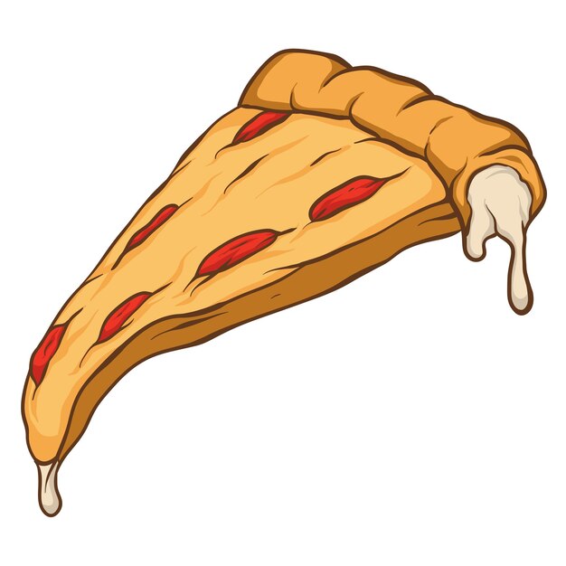 Premium Vector | Melted pizza slice vector Premium Vector | Melted pizza slice vector