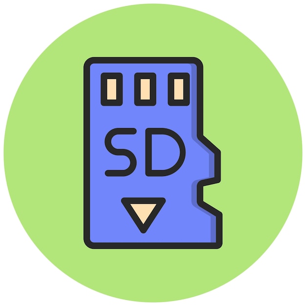 Premium Vector | Memory card Vector Icon Design Illustration Premium Vector | Memory card Vector Icon Design Illustration