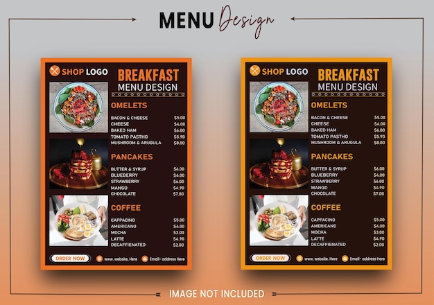 Premium Vector A menu for a restaurant called menus for menus