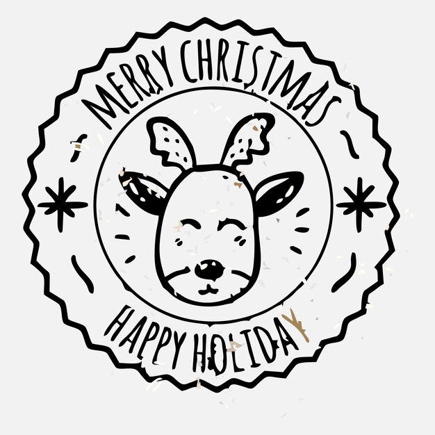 Premium Vector Merry Christmas And Happy New Year Typography