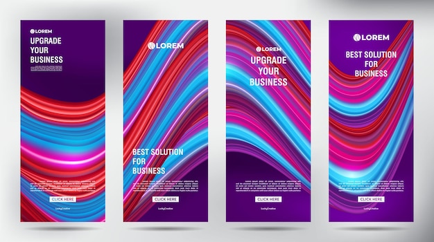 Premium Vector | Mesh color flow roll up business brochure flyer banner ... Premium Vector | Mesh color flow roll up business brochure flyer banner ...