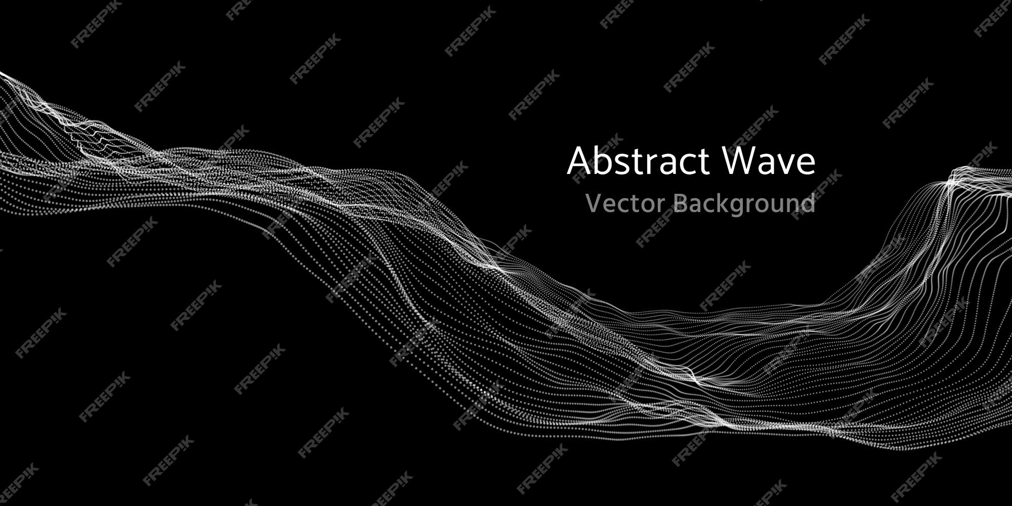 Premium Vector Mesh Network 3d Abstract Wave And Particles Vector