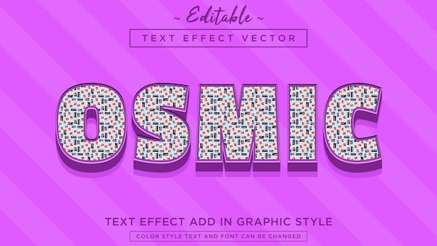 Premium Vector Mesmerizing Pattern Style Text Effect With Wonderful Color Combination