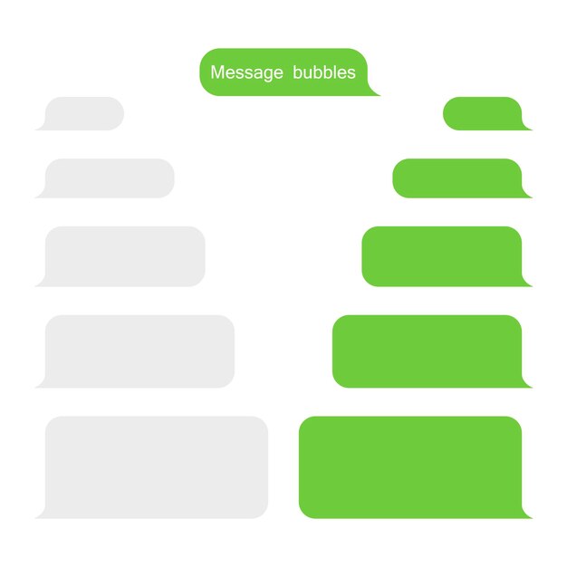 Premium Vector | Set of message bubbles chat boxes Premium Vector | Set of message bubbles chat boxes