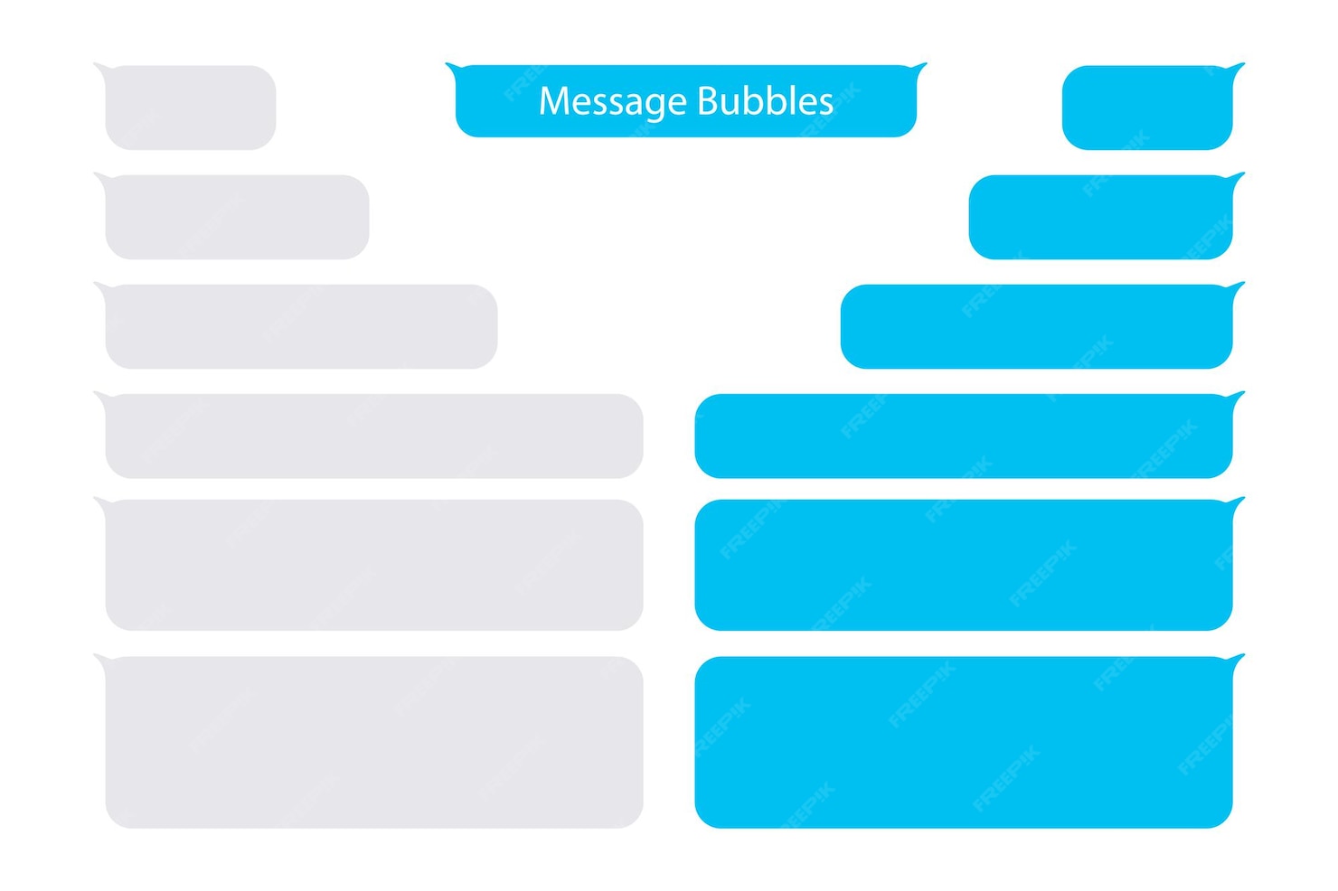 Premium Vector | Messages bubbles. vector design template of message ...