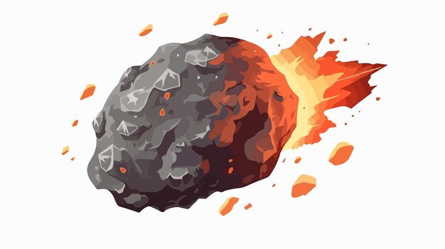 Meteorite Space Icon Vector Illustration Isolated Style | Premium AI ... Meteorite Space Icon Vector Illustration Isolated Style | Premium AI ...
