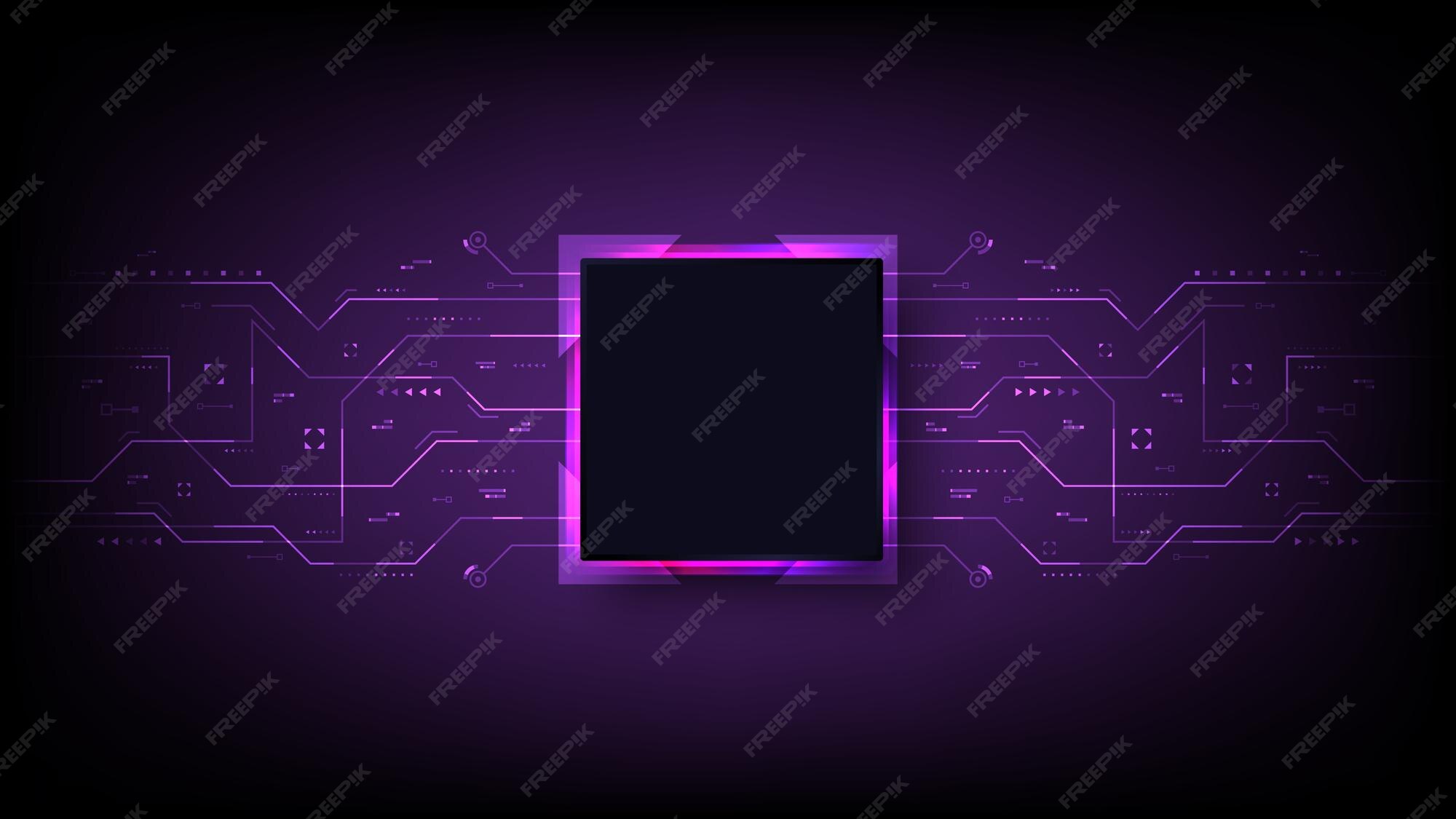 Premium Vector Microchip Electronic Technology Computer Networking Abstract Background