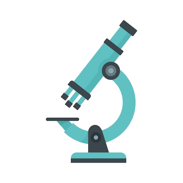Premium Vector | Microscope icon flat illustration of microscope vector ... Premium Vector | Microscope icon flat illustration of microscope vector ...