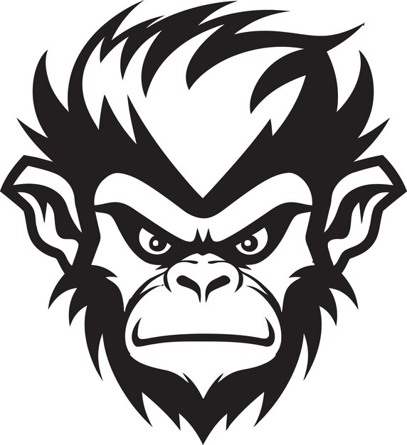 Premium Vector | Midnight musings ape art Premium Vector | Midnight musings ape art