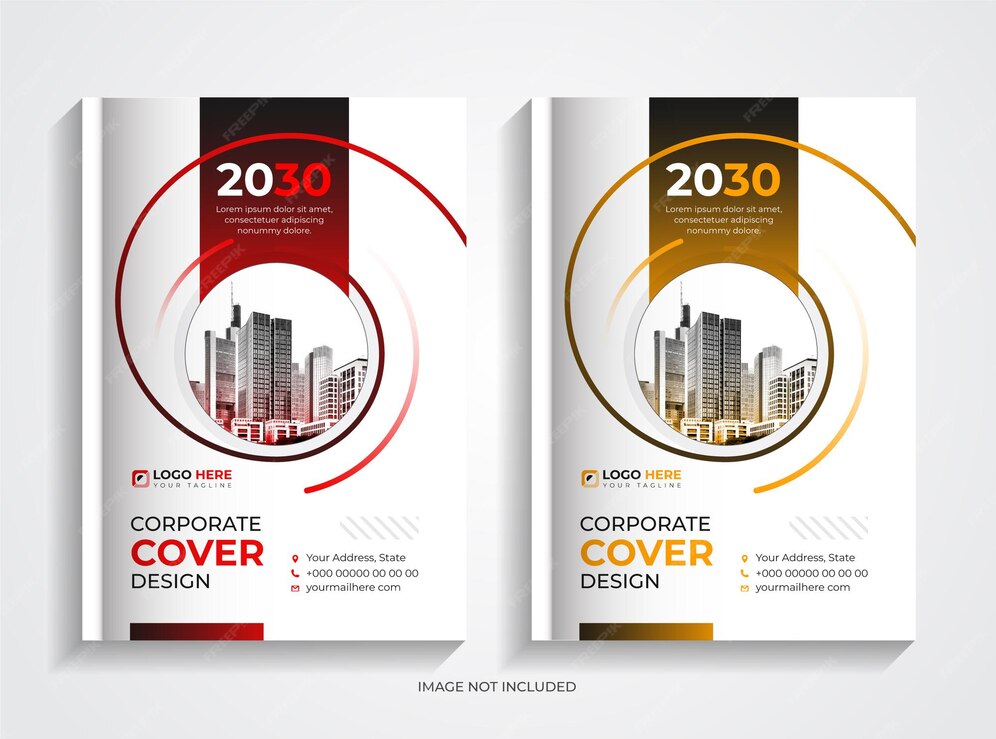 Premium Vector Minimal Profesional Corporate Book Cover Design Set