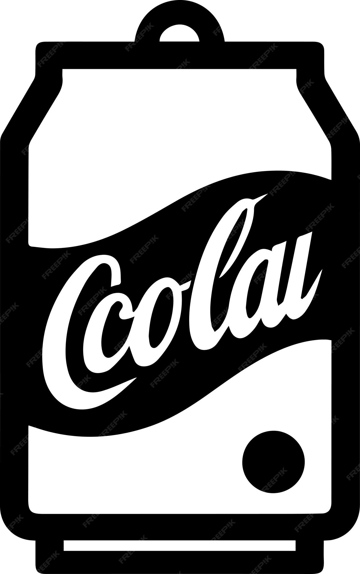 Premium Vector Minimal Soda Tin Can Icon Vector Silhouette White Background 12