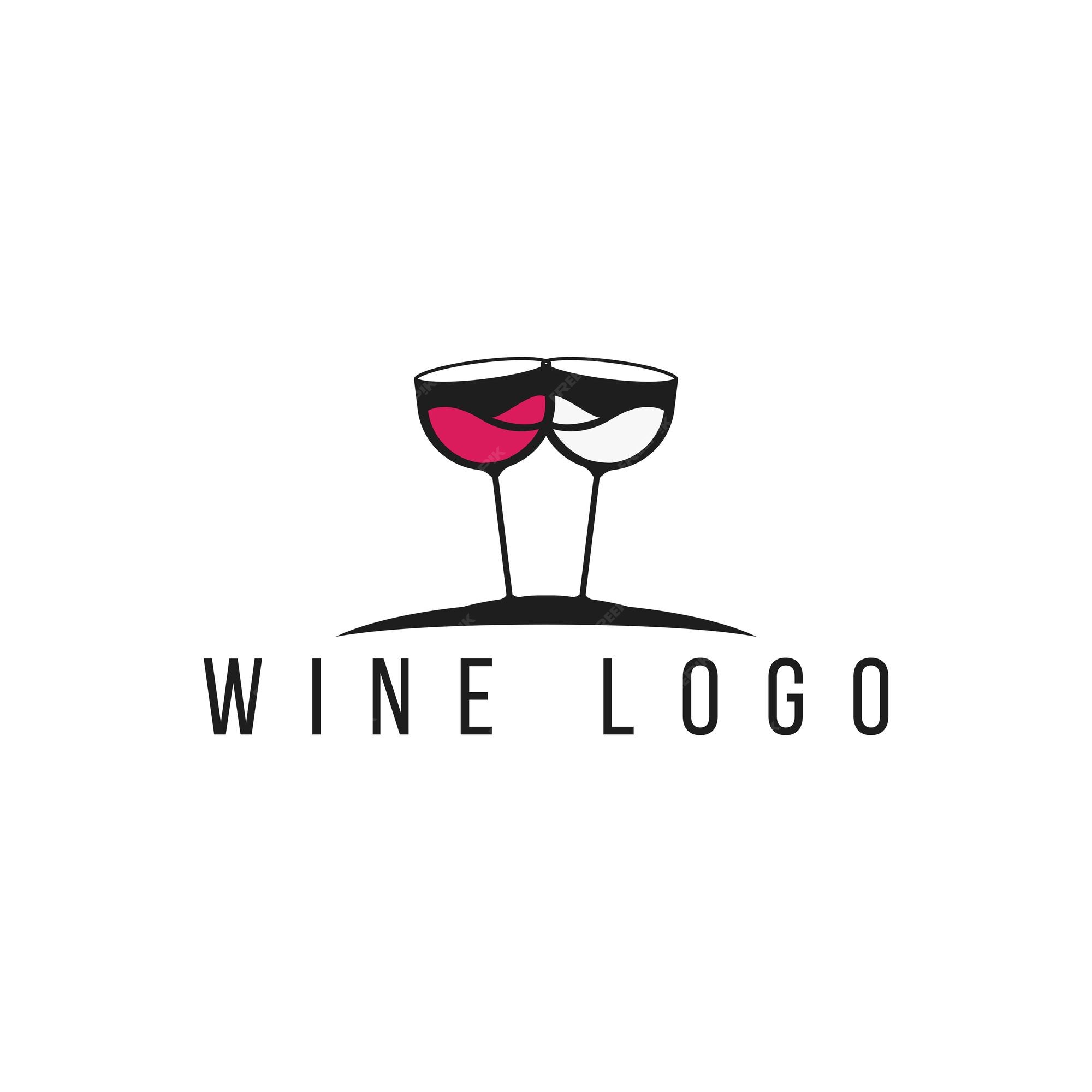 Premium Vector Minimalist Elegant And Modern Wine Glass Logo Template Great For Beverage