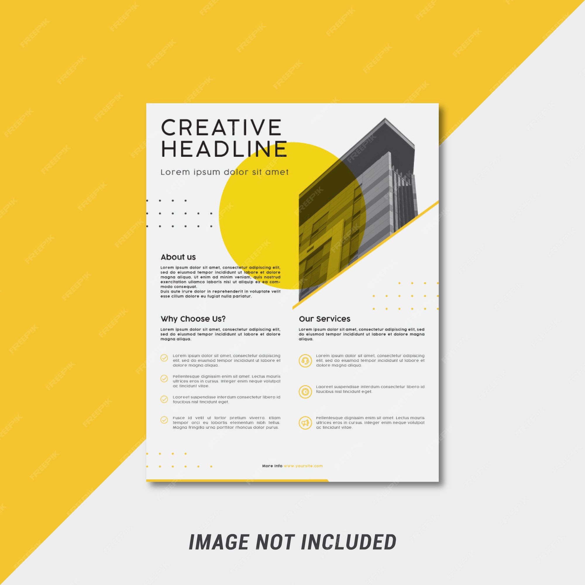 Premium Vector | Minimalist flyer template Premium Vector | Minimalist flyer template