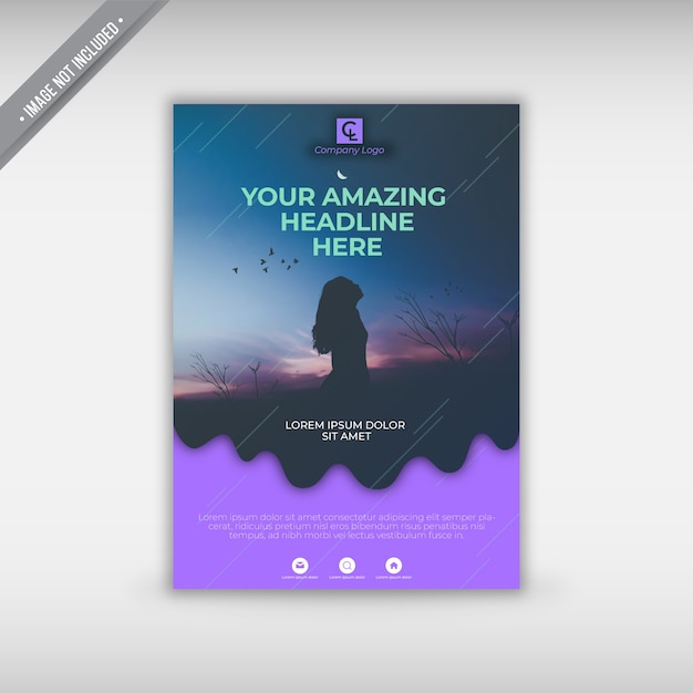 Premium Vector | Minimalist flyer vector Premium Vector | Minimalist flyer vector