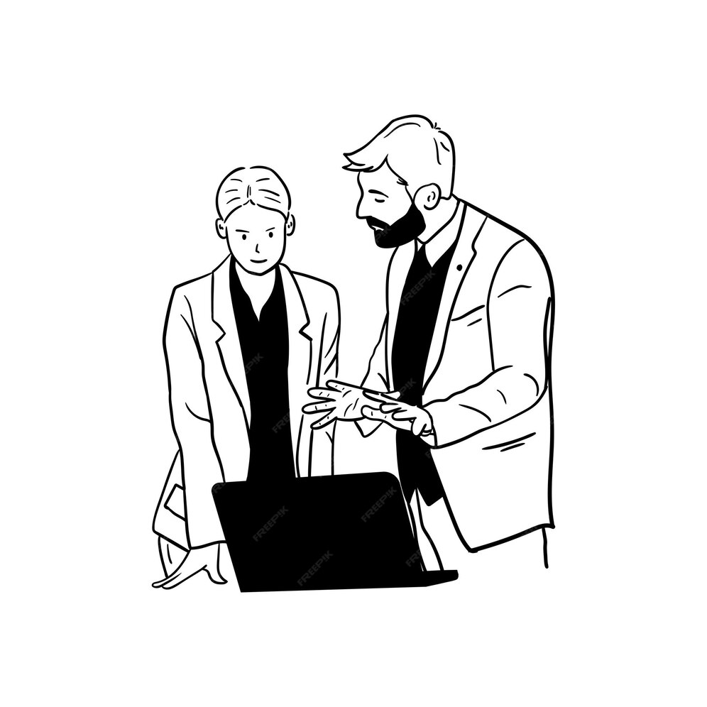 Premium Vector | Minimalist illustration multiethnic business people ... Premium Vector | Minimalist illustration multiethnic business people ...