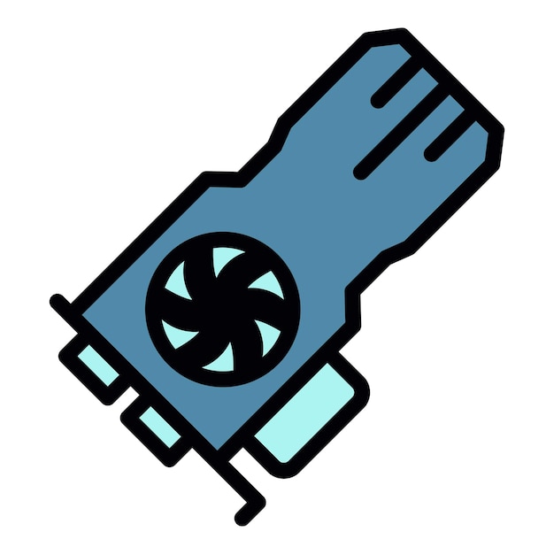 Premium Vector | Mining video card icon outline mining video card ... Premium Vector | Mining video card icon outline mining video card ...