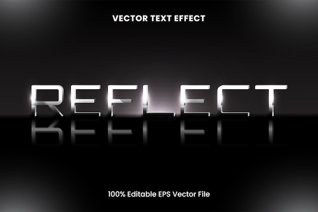 Premium Vector | Mirror Reflection Editable Vector Text Effect Premium Vector | Mirror Reflection Editable Vector Text Effect