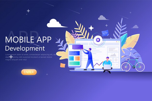 Premium Vector | Desktop application development process