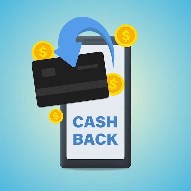 Premium Vector | Mobile cashback service, financial payments. vector ... Premium Vector | Mobile cashback service, financial payments. vector ...
