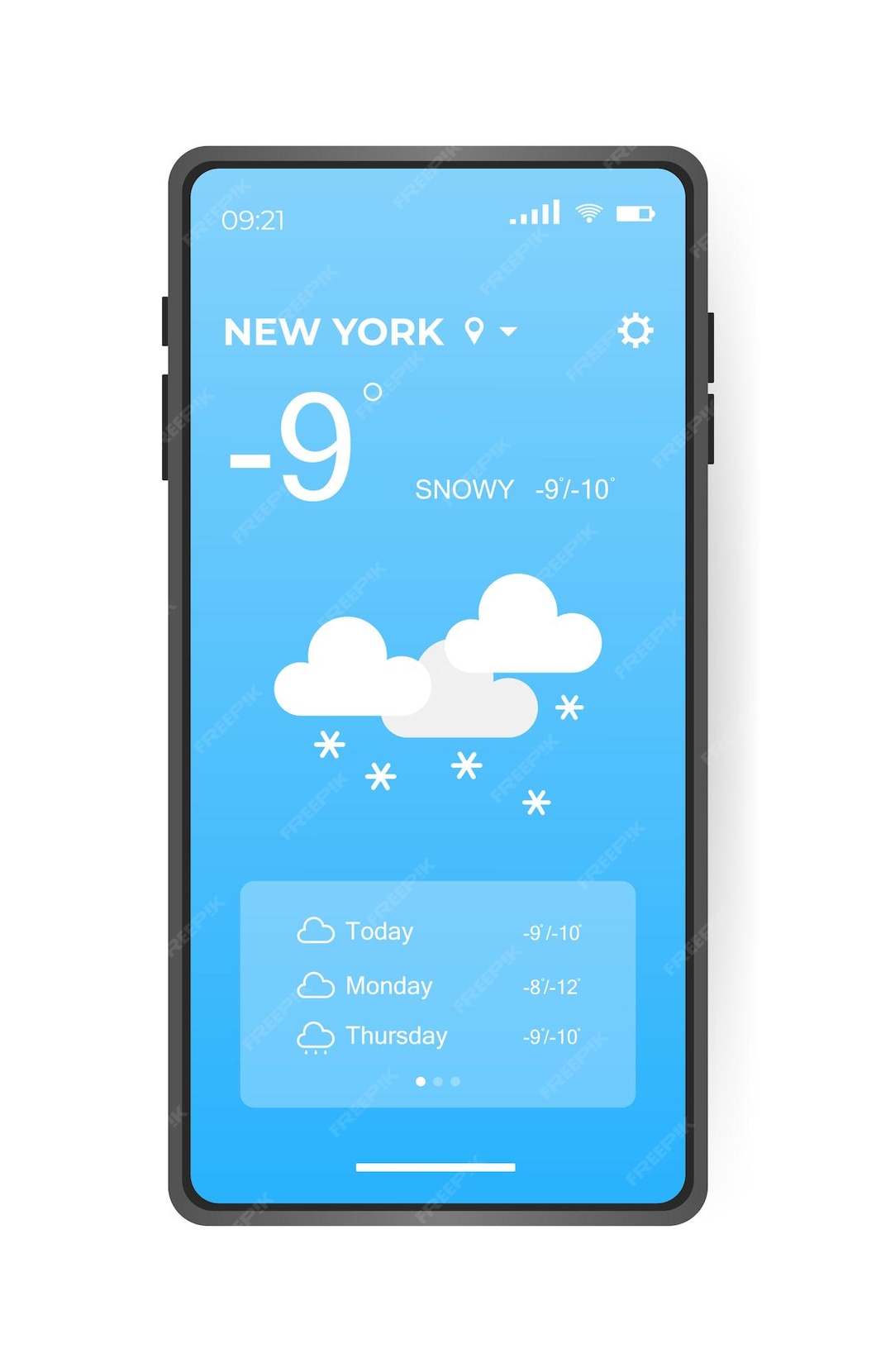 Premium Vector Mobile Weather App Interface Design Gui Elements For Weather Forecast Mobile