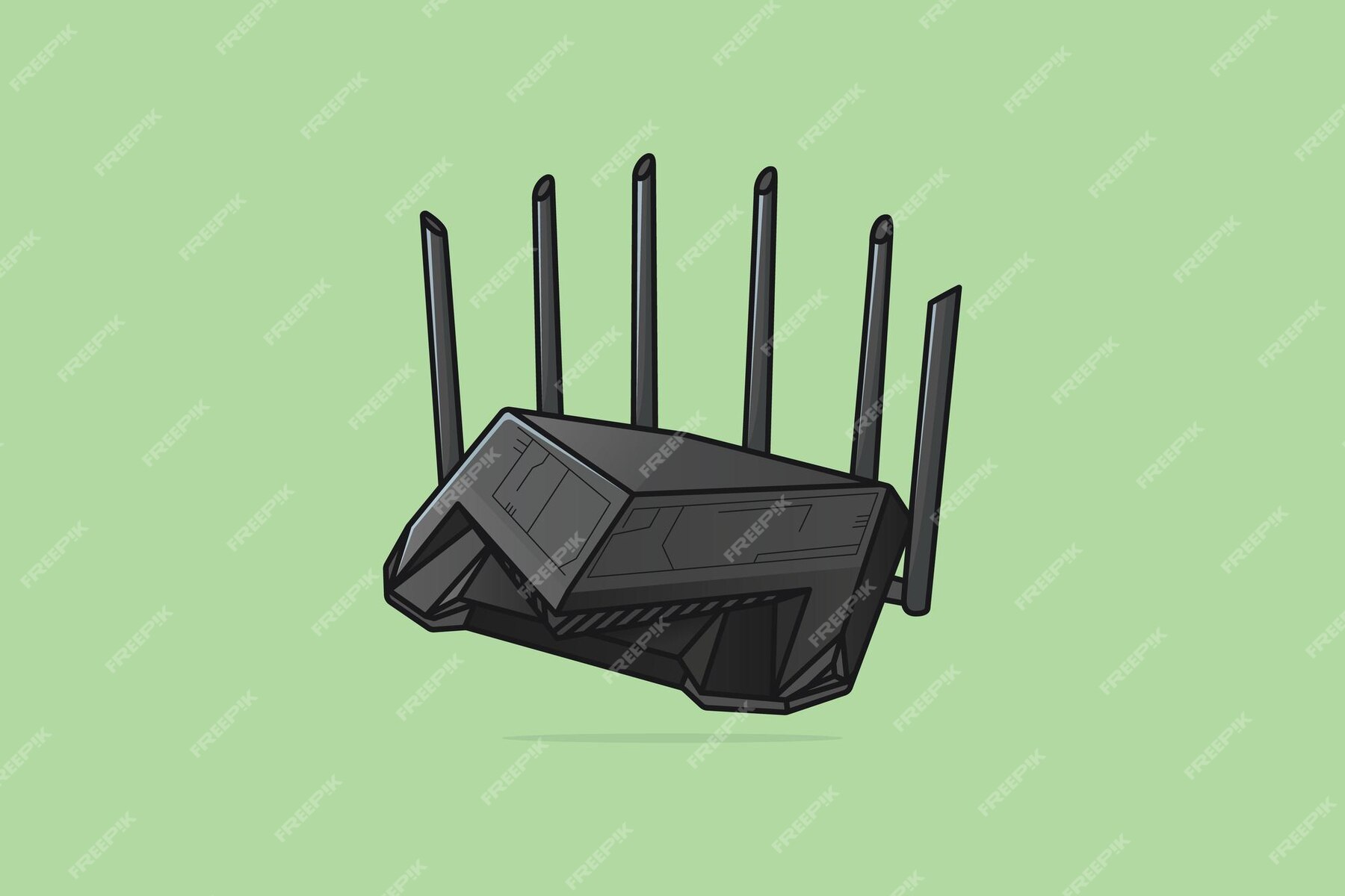 Premium Vector | Modem Internet Router Technology Device vector ... Premium Vector | Modem Internet Router Technology Device vector ...