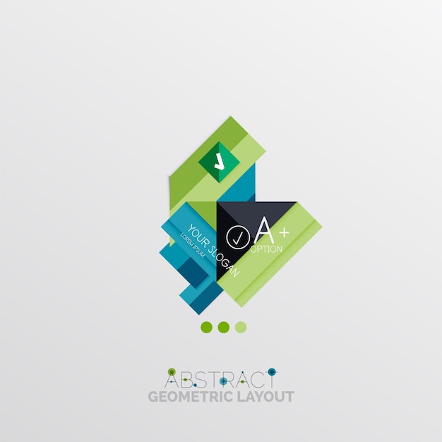 Premium Vector | Modern abstract geometric info banner Premium Vector | Modern abstract geometric info banner