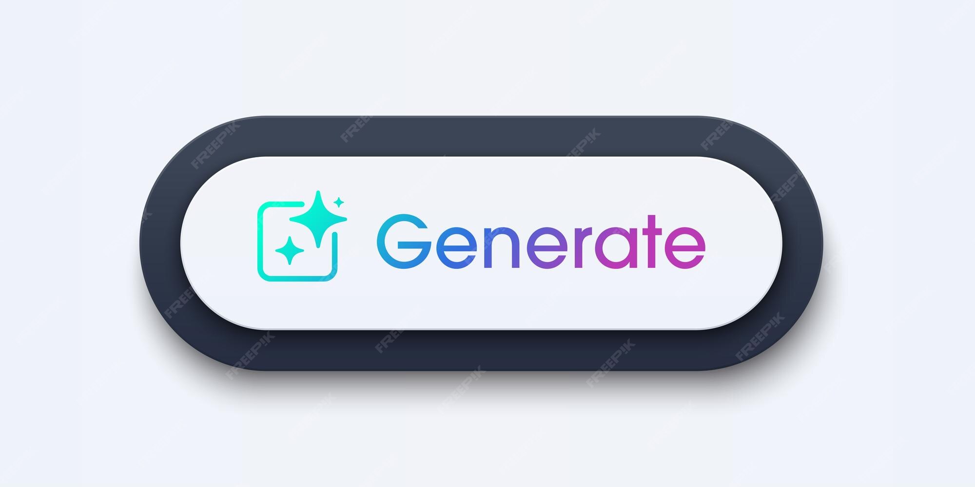 현대 Ai 생성 버튼 Ai는 아이디어를 생성하기 위해 명령 프롬프트에 의해 입력됩니다 앱 웹 사이트의 트렌디한 뉴모르픽 스타일로 버튼을 생성합니다 Ui Ux 요소 터