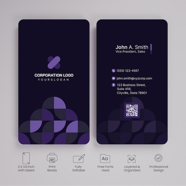Premium Vector | Modern Business Card Vector Template Premium Vector | Modern Business Card Vector Template