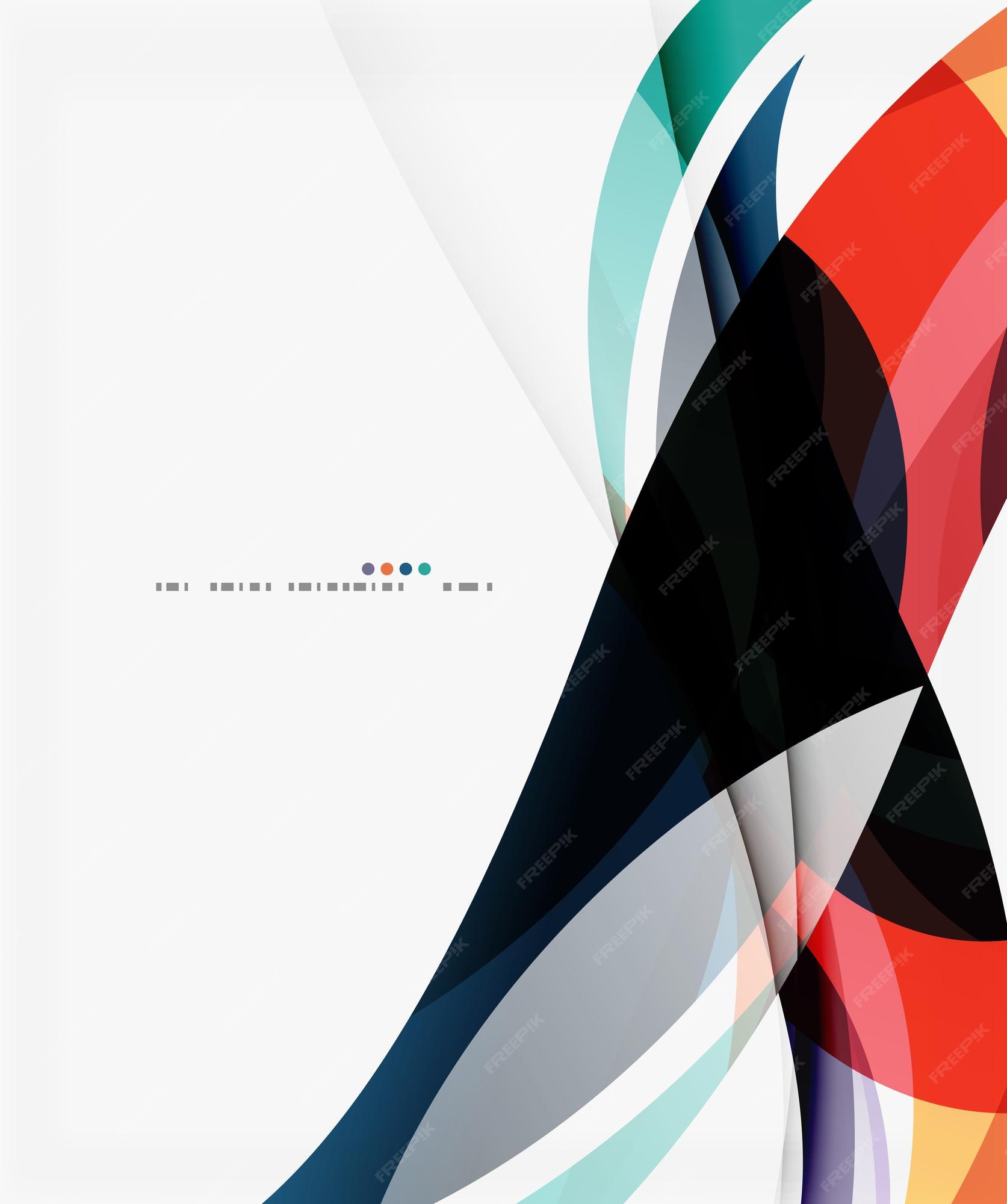 Premium Vector | Modern creative curve background with copy space ...