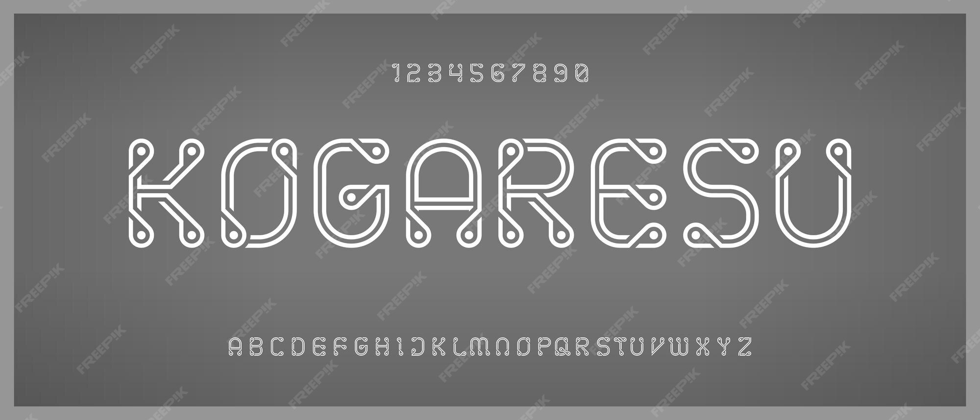 Premium Vector | Modern creative elegant alphabet with urban style template Premium Vector | Modern creative elegant alphabet with urban style template