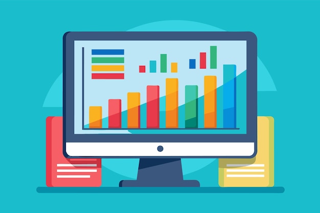 Computer Screen With Data Vectors & Illustrations for Free Download