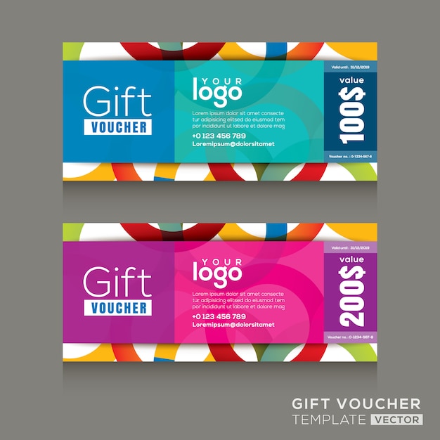 Premium Vector | Gift voucher coupon design template. Premium Vector | Gift voucher coupon design template.
