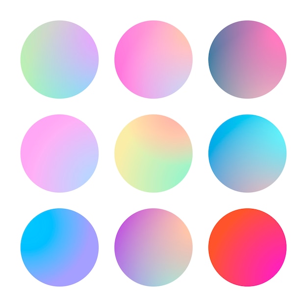 Premium Vector | Modern gradient set abstract Premium Vector | Modern gradient set abstract